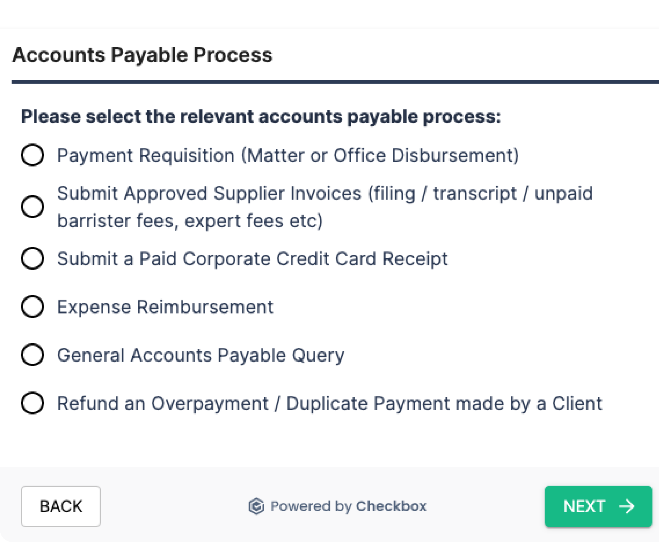 Accounts Payable Check Request Form Template - Checkbox